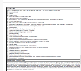 PTSD DBQ | Physical Evaluation Board Forum
