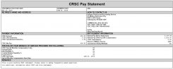 Confusion on first CRSC Pay statement | Physical Evaluation Board Forum